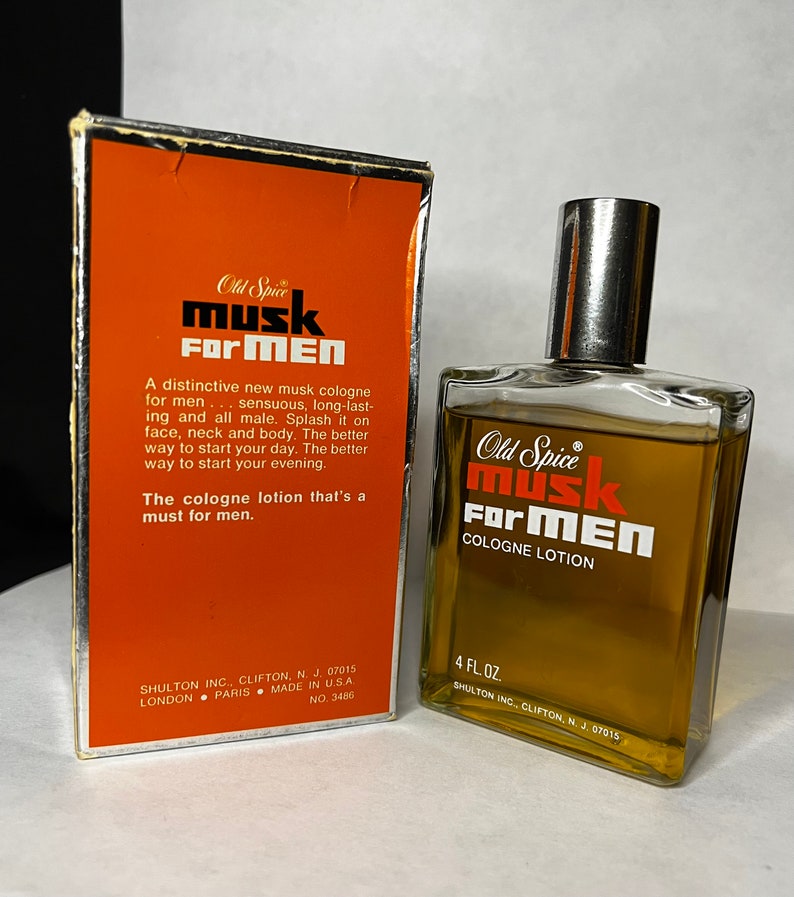 Vintage 1970s Old Spice Musk for Men Cologne Lotion - Etsy