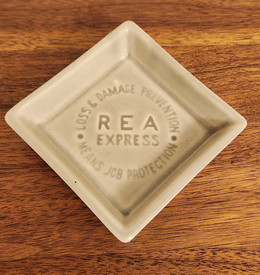 Antique REA Railway Express Agency Advertising Ashtray - Etsy