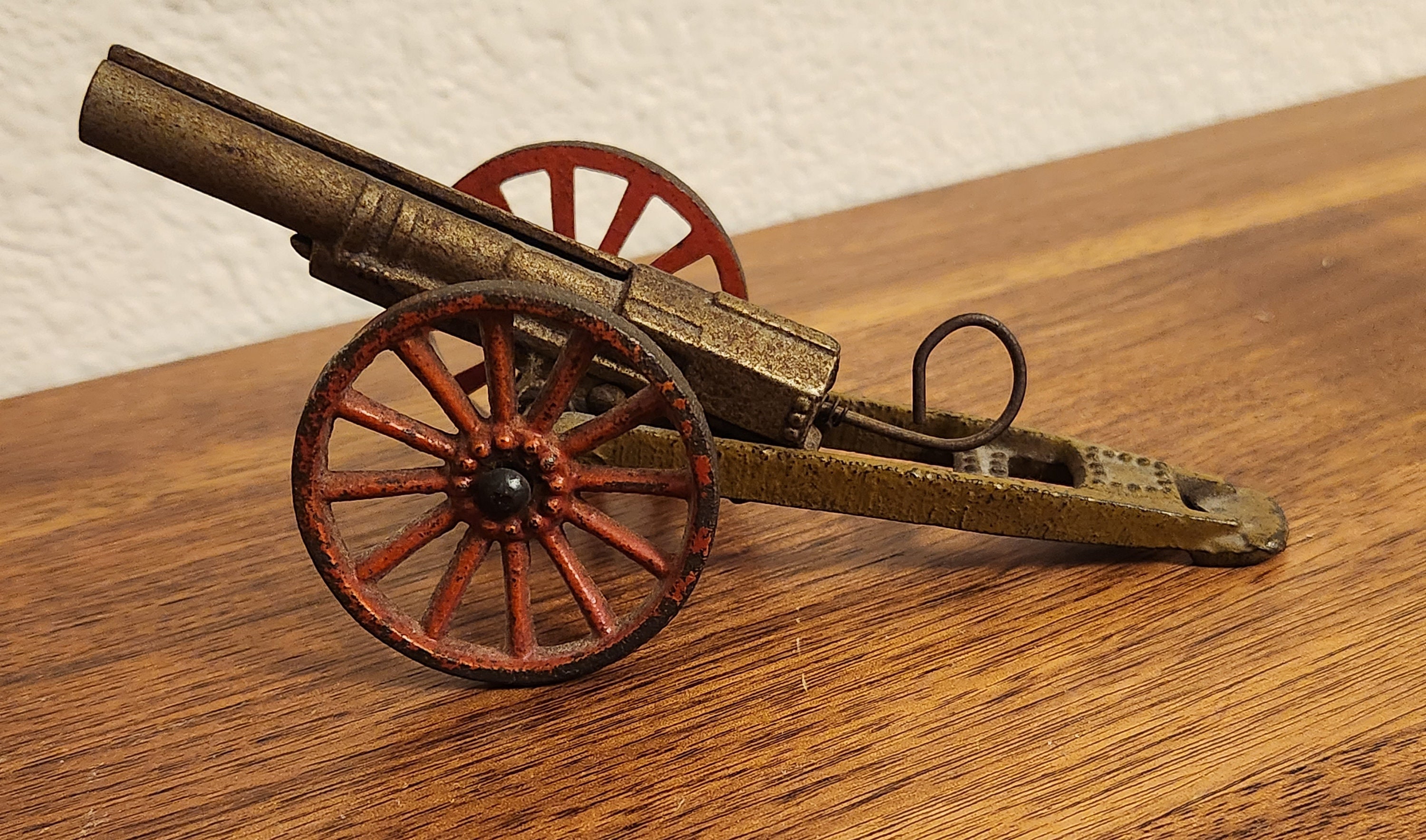 Vintage Cast Iron Toy Cannon - Etsy