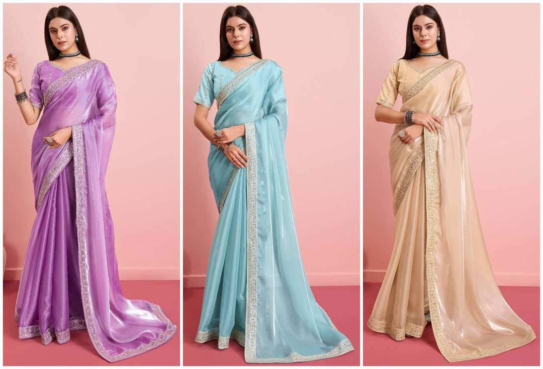 Ready to Wear Wrap in A Minute Full Stitch Pleated Saree Paired With ...