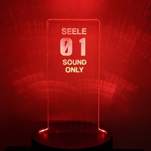 Neon Genesis Evangelion SEELE Pillar LED Lamp - Etsy