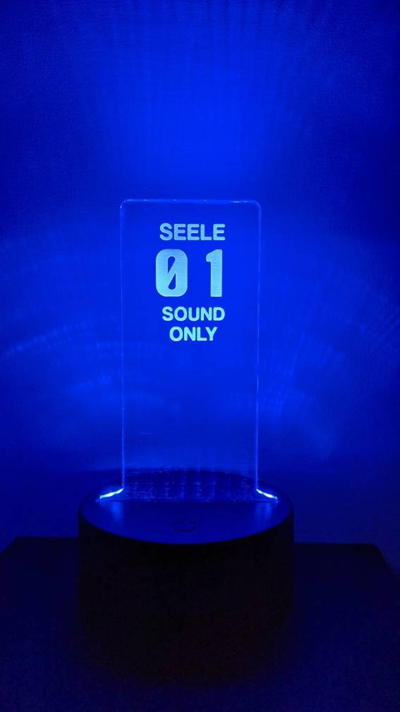 Neon Genesis Evangelion SEELE Pillar LED Lamp - Etsy