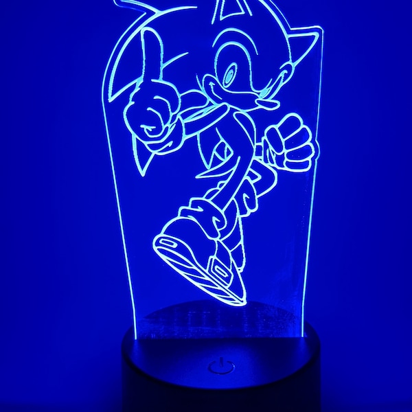 Sonic the Hedgehog Lamp - Etsy