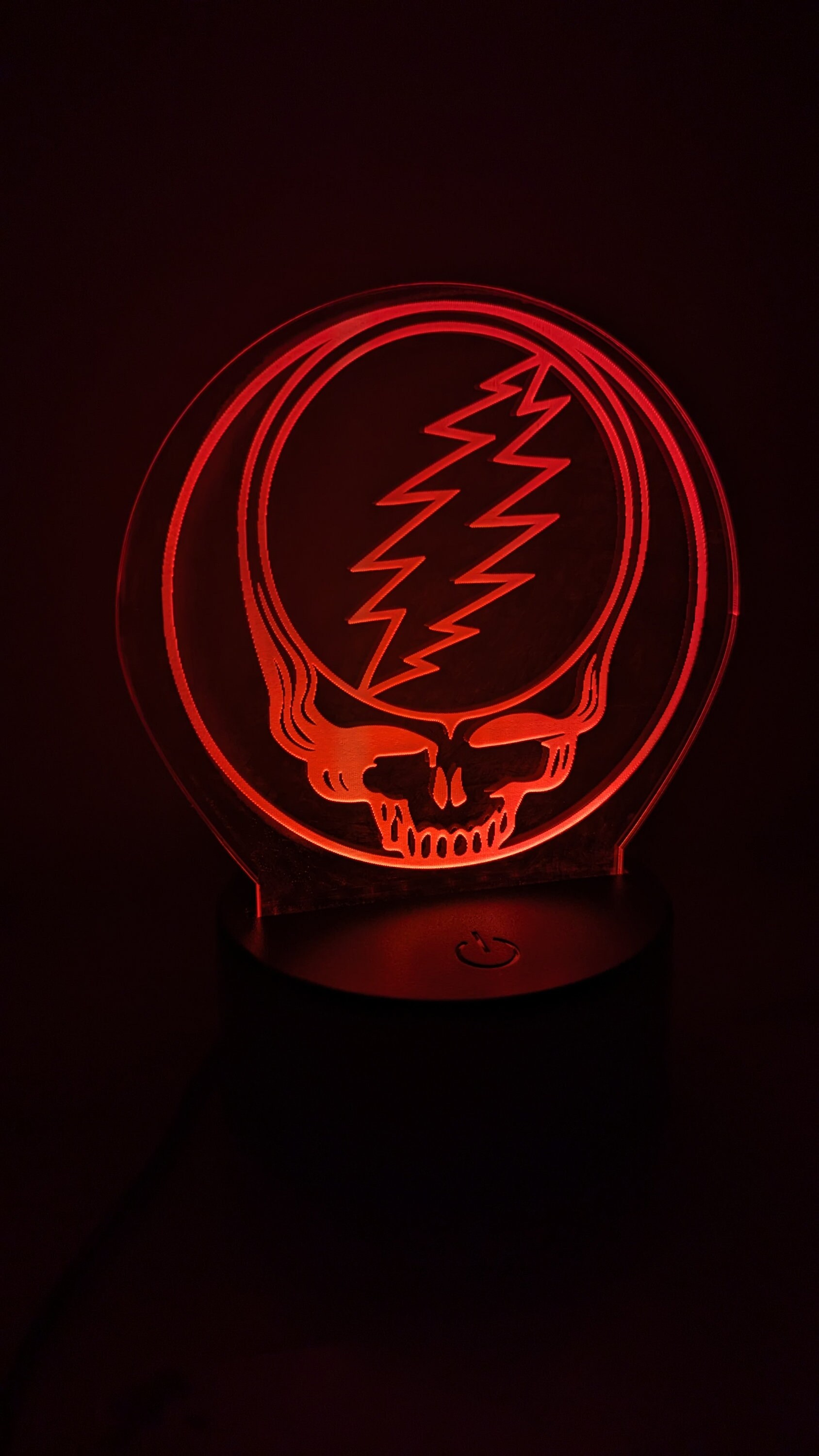 Grateful Dead Skull LED Lamp - Etsy