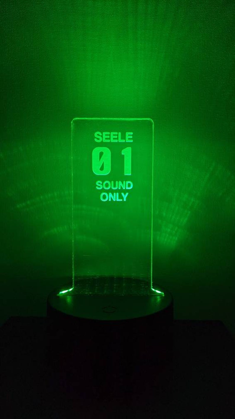 Neon Genesis Evangelion SEELE Pillar LED Lamp - Etsy