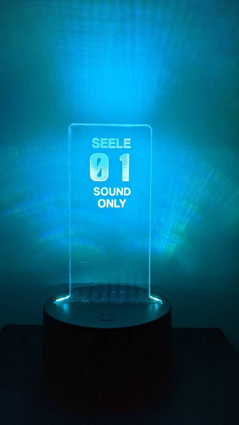 Neon Genesis Evangelion SEELE Pillar LED Lamp - Etsy