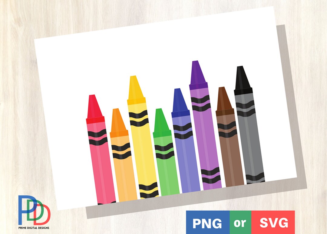 Instant Download, Crayon Cup, Crayon Waterslide Varying Sizes, Teacher ...