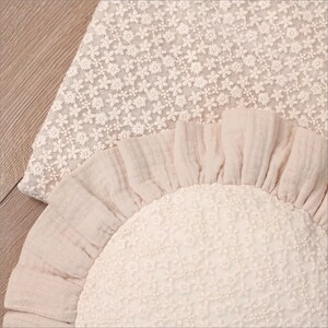 Beige Lace Blanket, Gender Neutral Beige Baby Blanket, Gift for Baby ...