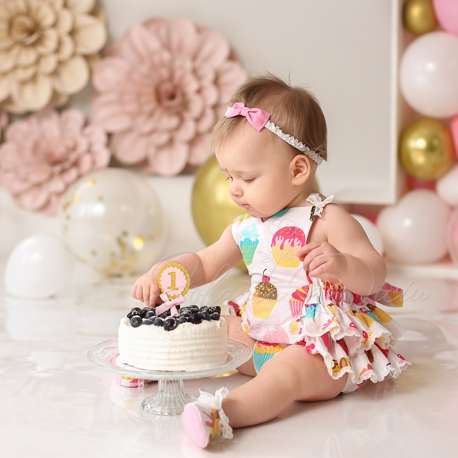 Cupcake Romper. Cake Smash Photo Prop With Cupcakes First - Etsy