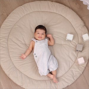 Round Baby Playmat, Tummy Time Playmat, Gender Neutral, Softly Padded ...