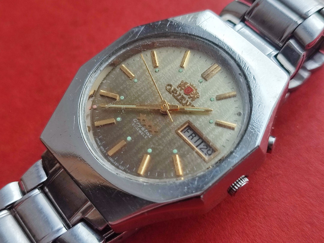 1970's ORIENT 3 Star Men's Watch Vintage Japanese Mechanical Automatic ...
