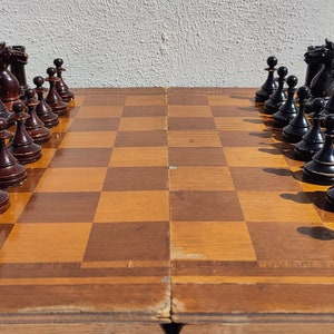 Antique Rare Tournament Soviet Chess Set With Weighting and Authentic ...