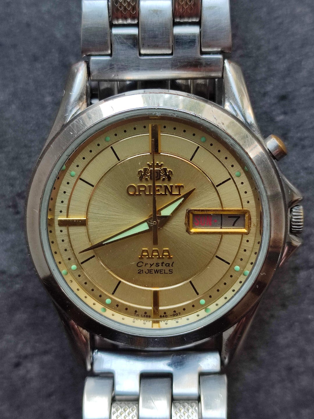 1980's ORIENT 3 Star AAA Men's Watch Vintage Japanese Mechanical ...