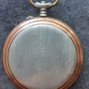 Vintage Men's Mechanical Swiss Pocket Watch Cylinder 10 Steine PLATININ ...