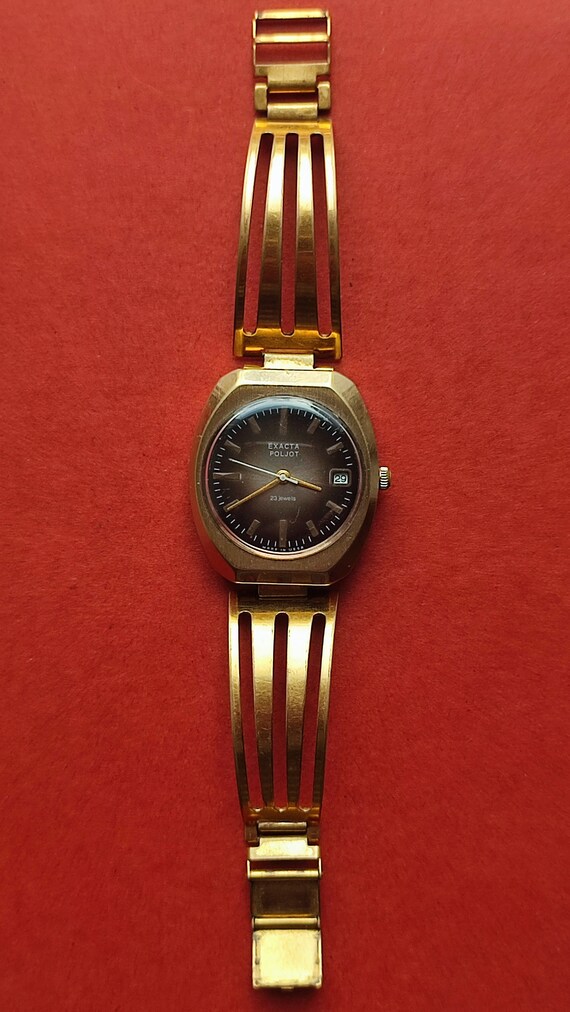 POLJOT EXACTA Automatic watch Date Soviet Vintage Mec… - Gem