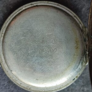 Vintage Men's Mechanical Swiss Pocket Watch Cylinder 10 Steine PLATININ ...