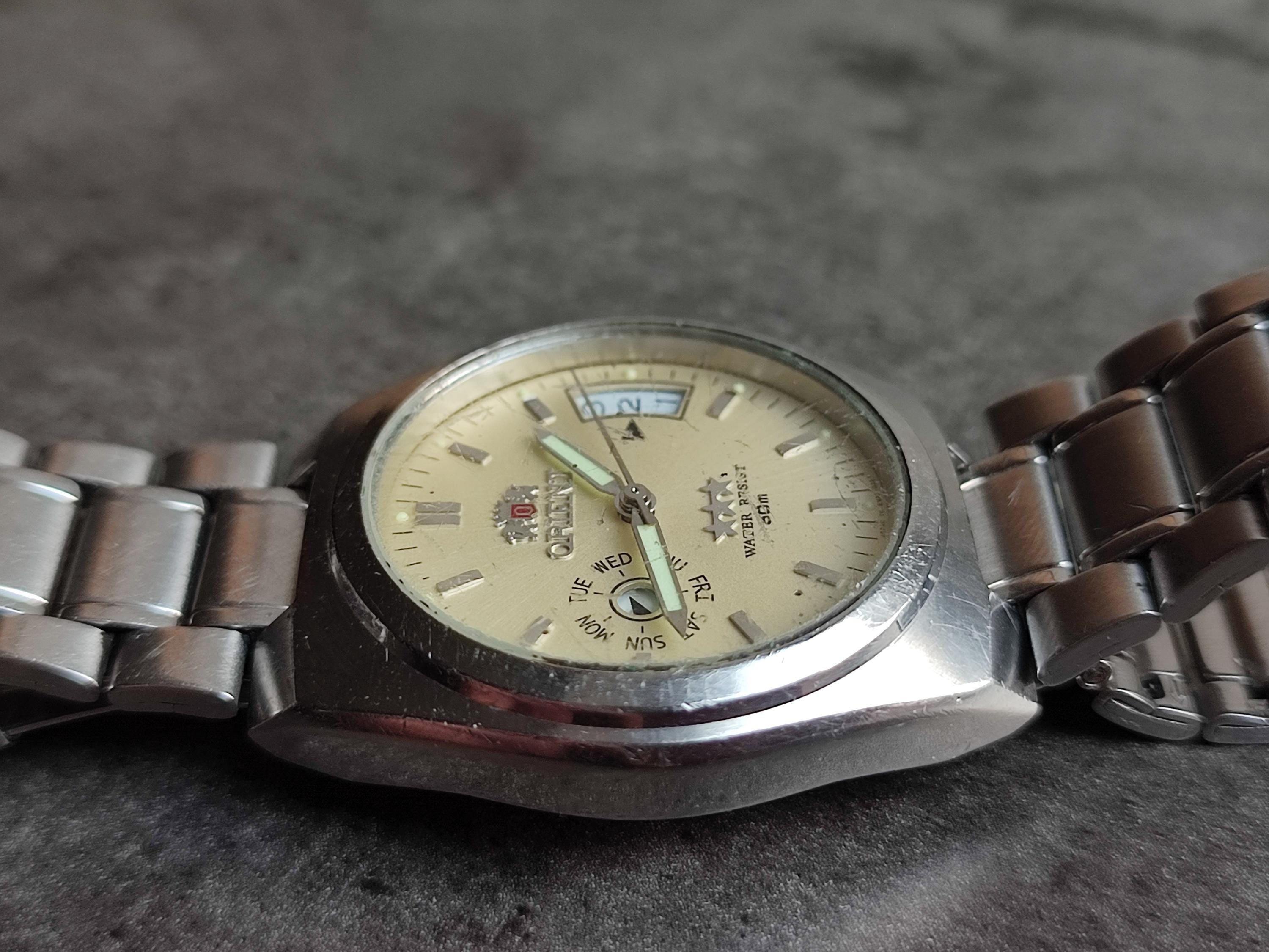 Vintage Orient 3 Star Automatic Watch, Rare Japanese EM5L-C0, Serviced ...