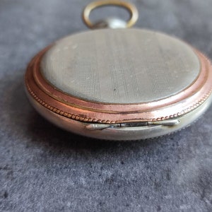 Vintage Men's Mechanical Swiss Pocket Watch Cylinder 10 Steine PLATININ ...