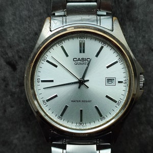 Vintage Quartz Watch CASIO MTP-1183 Date Water Resist ORIGINAL Japan ...