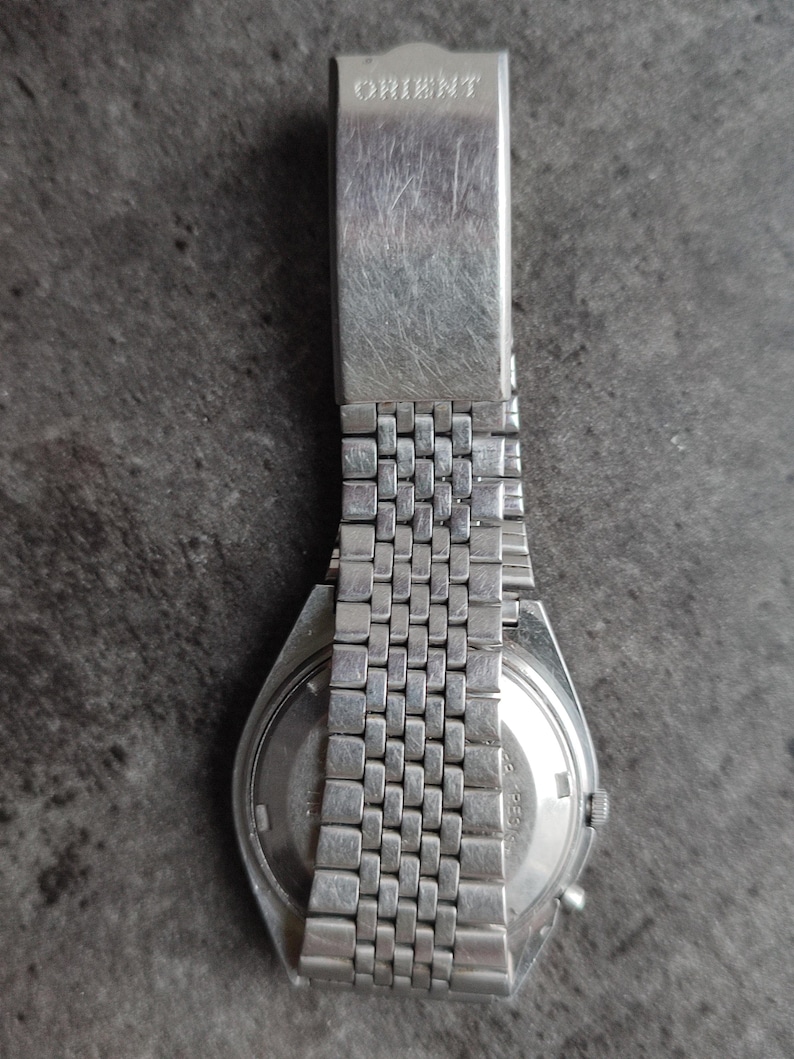 1970's ORIENT CRYSTAL Men's Watch Vintage Mechanical Automatic Wrist ...