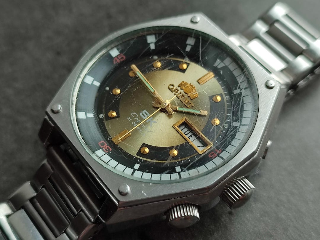 Rare ORIENT SK Y469135A-4A Men's Watch Vintage Japanese Mechanical ...