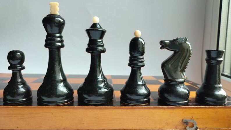 Chess Board Games Nice Authentic Grossmeister Classic Soviet Wooden ...