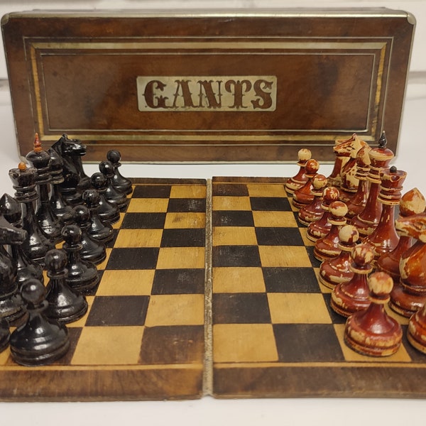 Antique Chess Set - Etsy