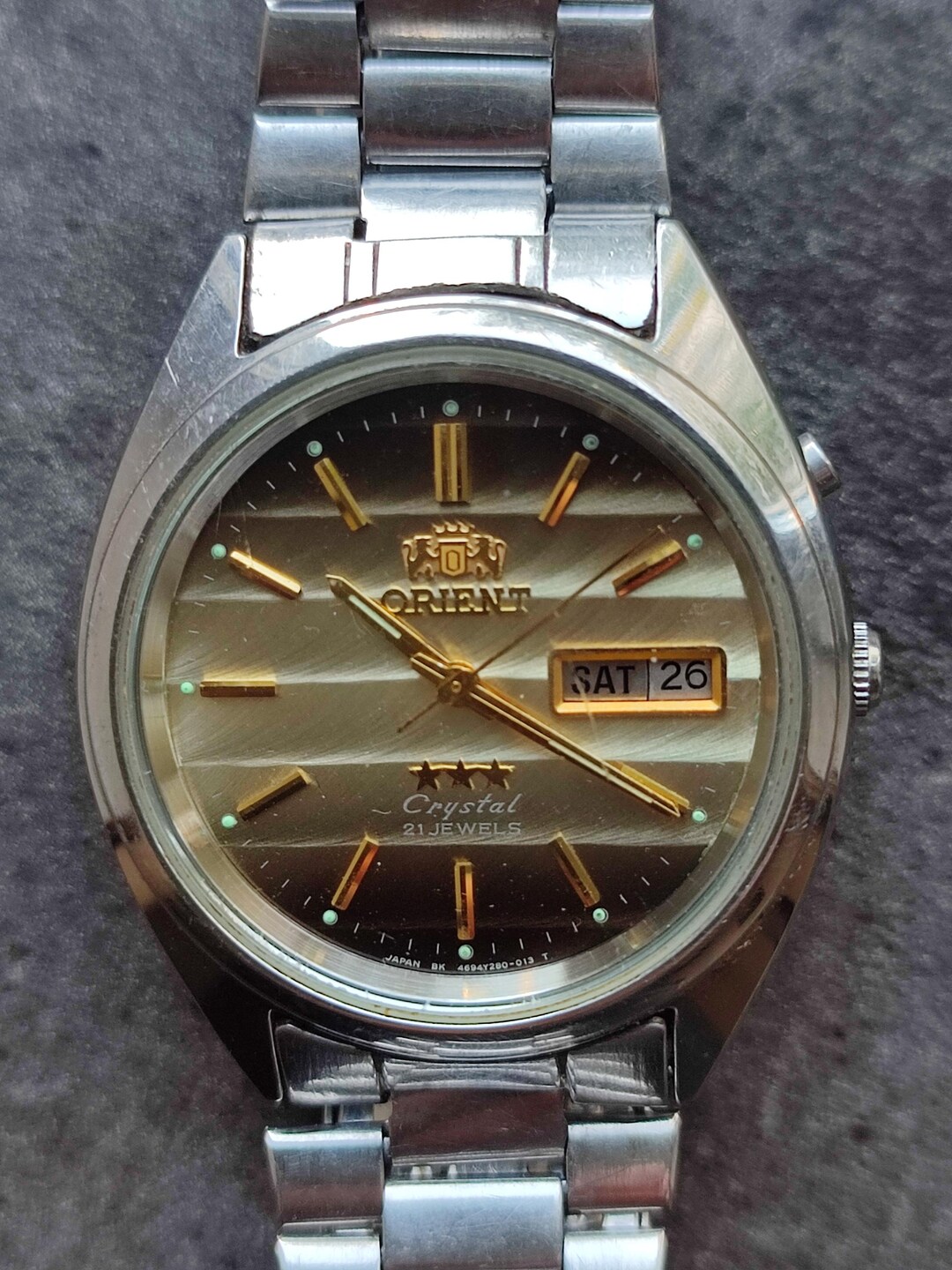 1980's ORIENT 3 Star AAA Men's Watch Vintage Japanese Mechanical ...