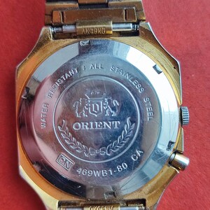 Vintage Watch ORIENT Freza Automatic Day Date ORIGINAL Japan 3 Star ...