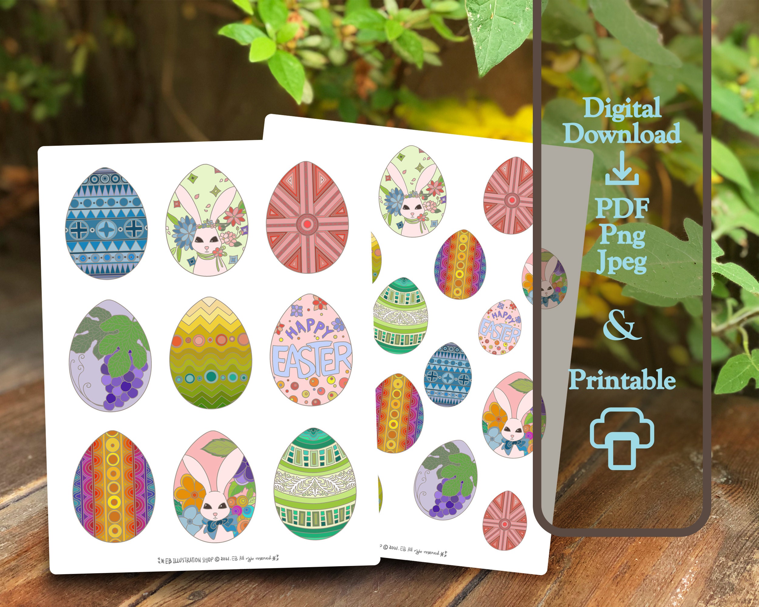 Autocollant de Pâques autocollant oeuf de Pâques autocollant - Etsy Canada