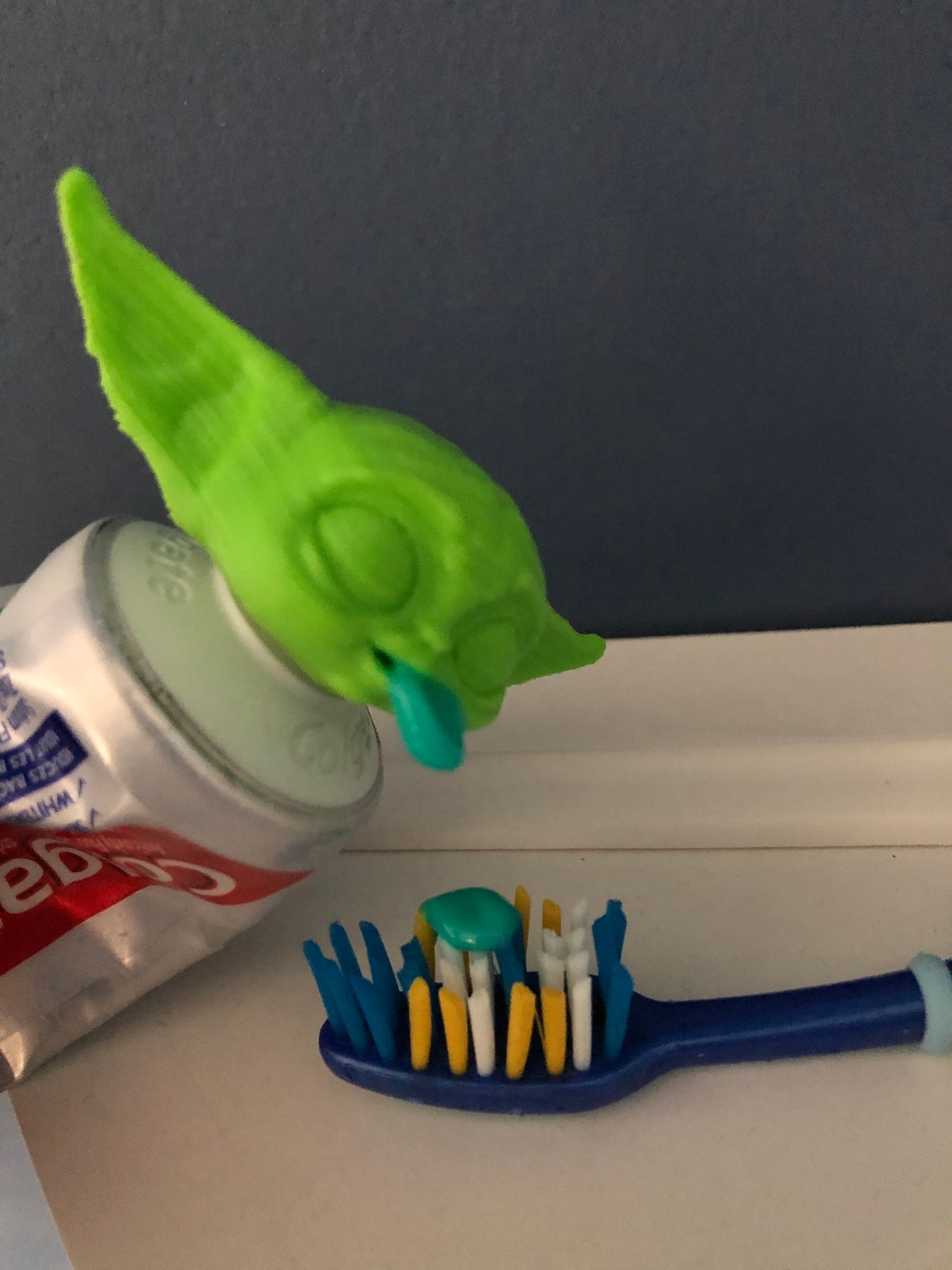 Puking Grogu Baby Yoda Toothpaste Topper - Etsy