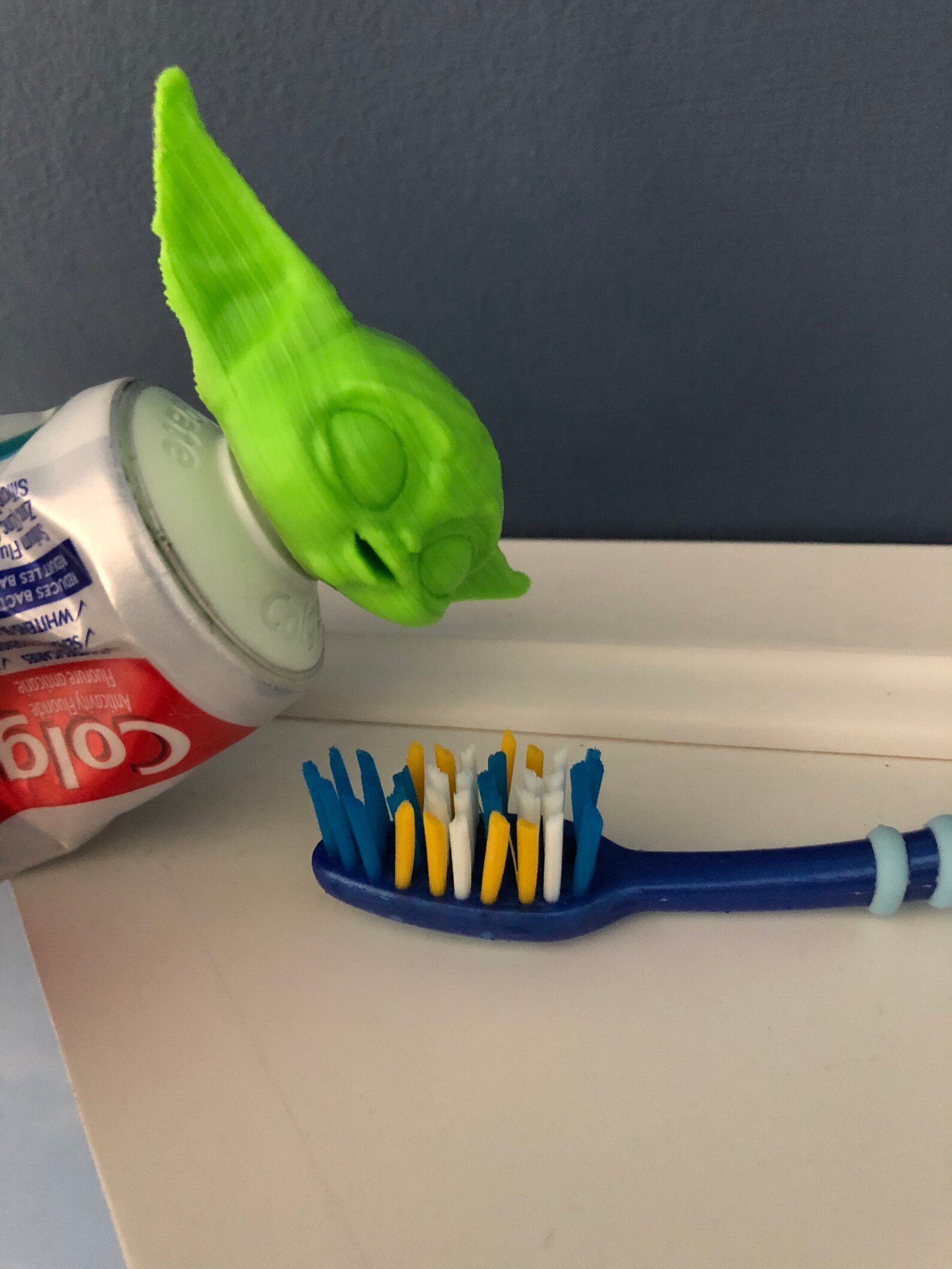 Puking Grogu Baby Yoda Toothpaste Topper - Etsy