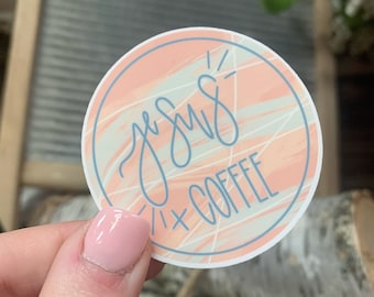 Jesus and Iced Coffee Sticker, Bible Stickers, Bible Journaling ...