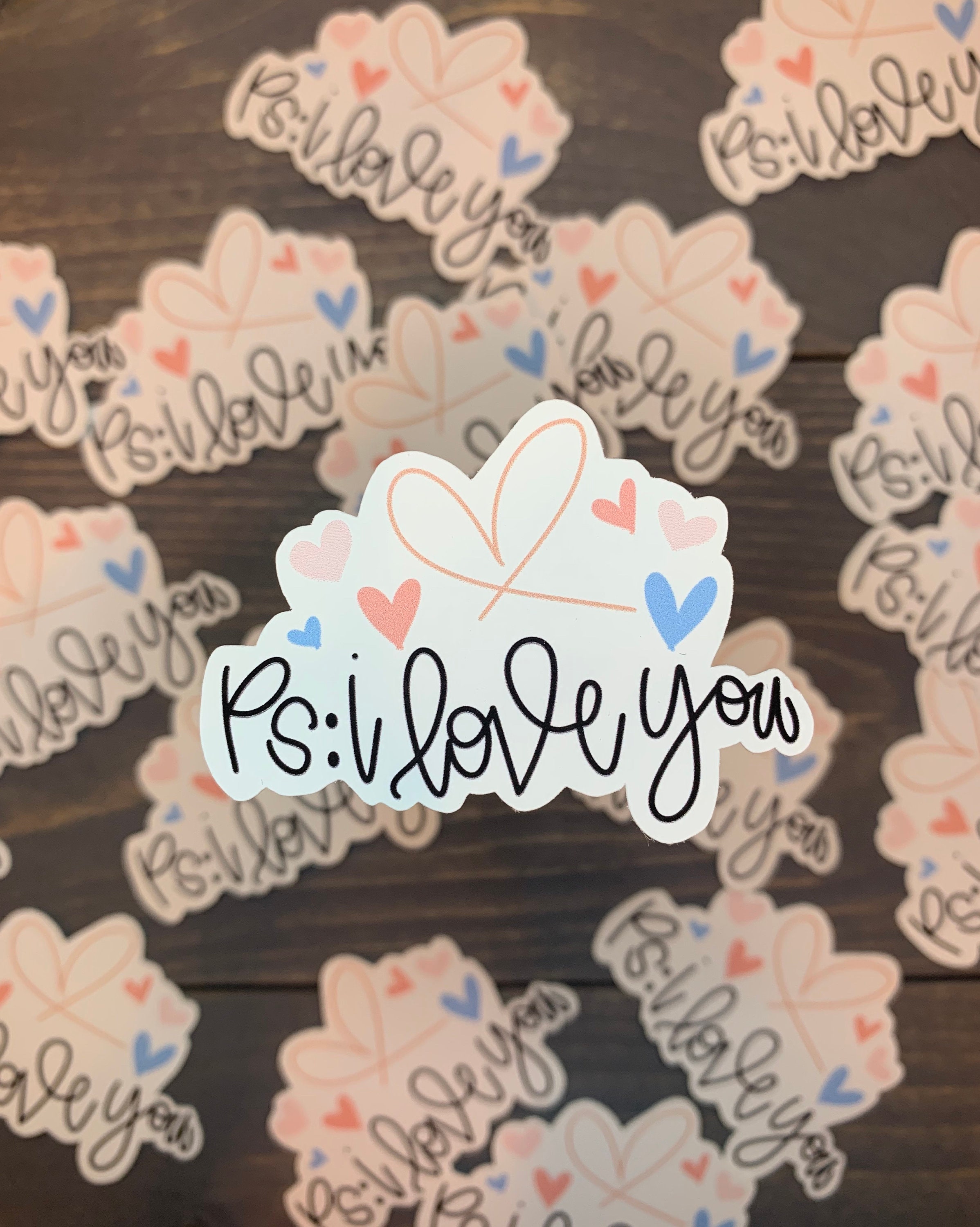 P.S. I Love You Sticker / Valentine's Day Sticker - Etsy España