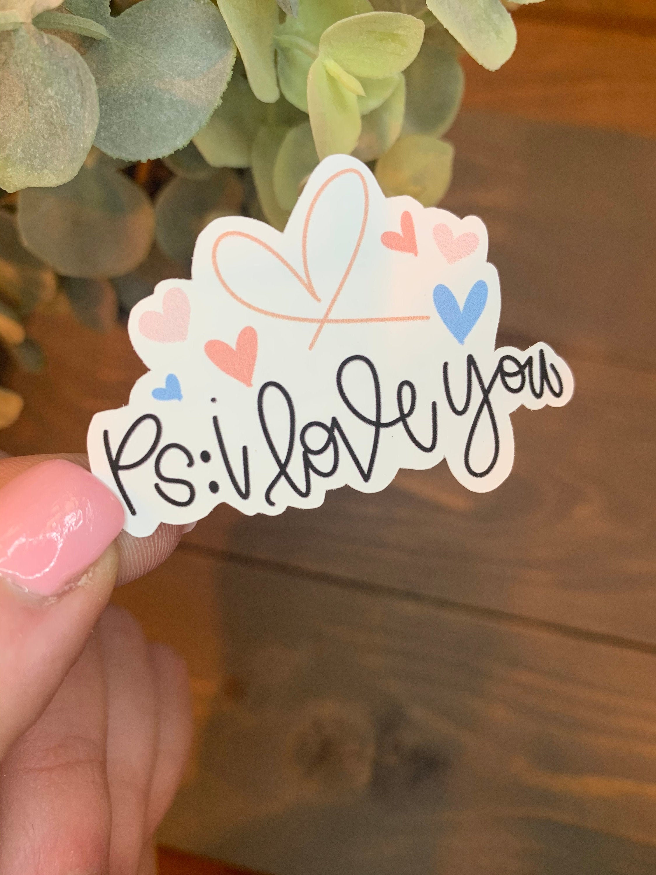 P.S. I Love You Sticker / Valentine's Day Sticker - Etsy España