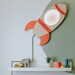 Rocket Wall Light, Wooden Wall Light, Kids Room Decor, Baby Room Night ...
