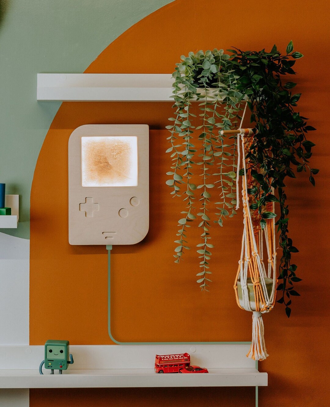 Game Boy Wall Light, Wooden Wall Light, Kids Room Decor, Baby Room ...