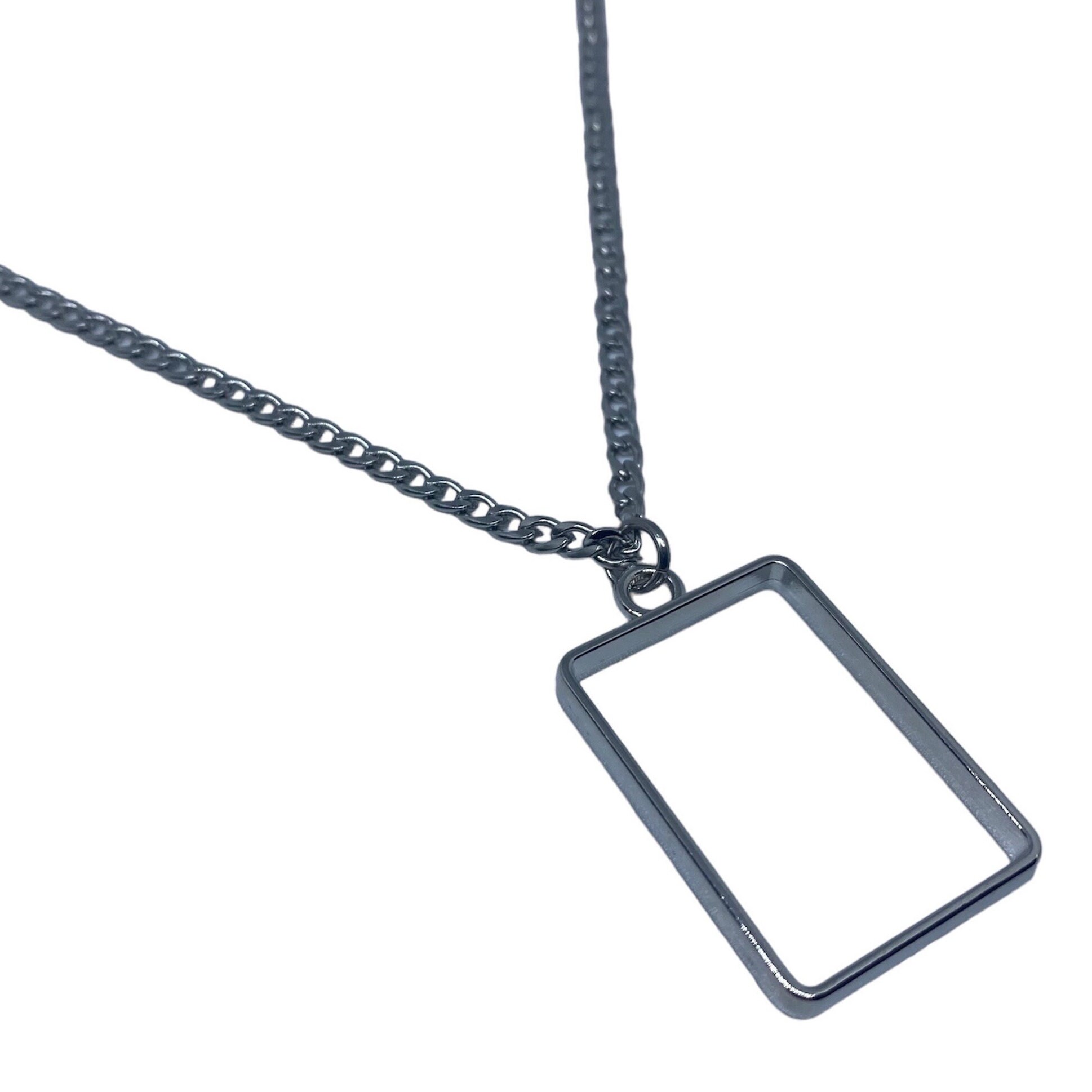 THE 1975 BOX JEWELLERY, Box Necklace and Hoop Earrings, Rectangular ...