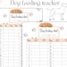 Dog Feeding Tracker | Printable Feeding Chart (monthly) - Etsy