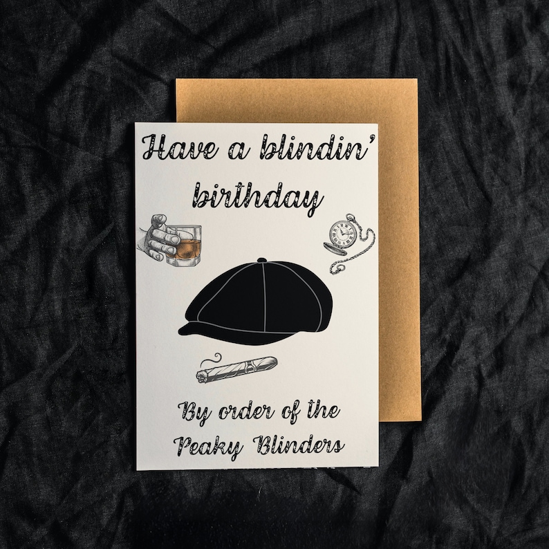 Peaky Blinders Birthday Card - Etsy