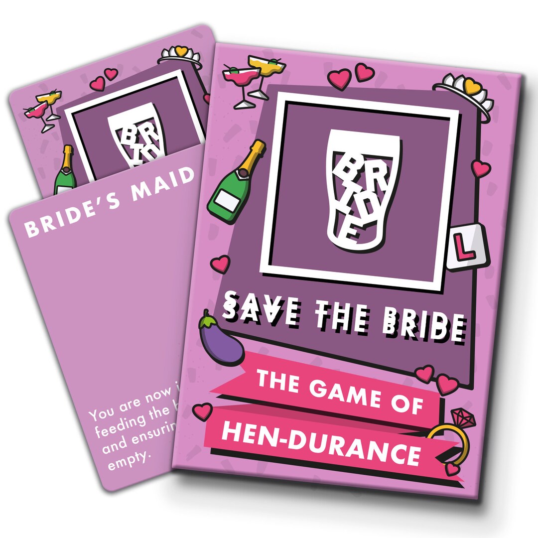 Save the Bride: Hen Party Game! A Hilarious Drinking Game to Test Your ...