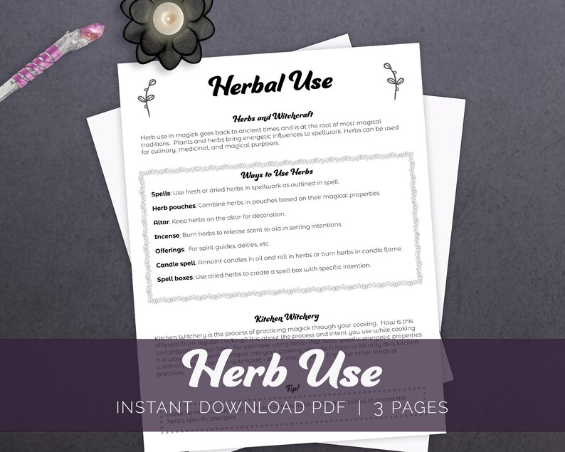 Herb Use, Herb and Plant Magic, Herb Magic, Herbal Magic, Herb ...