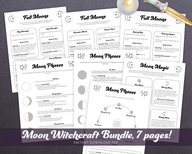 Way More Witch Grimoire, Witch Grimoire Bundle, Witchcraft Grimoire ...