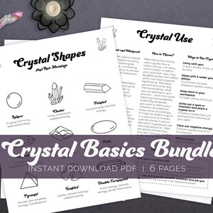 Crystal Basics Bundle, Beginner Crystals, Learn Crystals, Crystal Magic ...