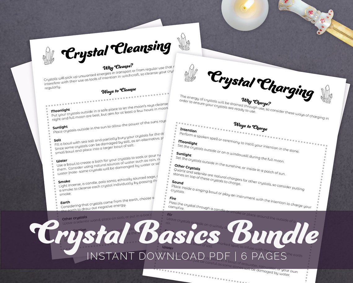Crystal Basics Bundle, Beginner Crystals, Learn Crystals, Crystal Magic ...