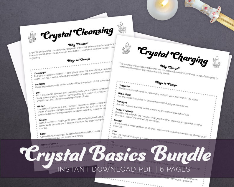 Crystal Basics Bundle, Beginner Crystals, Learn Crystals, Crystal Magic ...