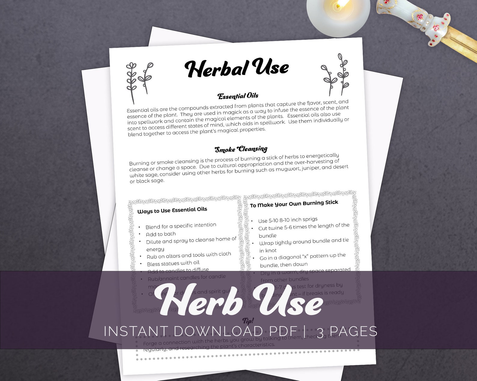 Herb Use Herb and Plant Magic Herb Magic Herbal Magic Herb - Etsy