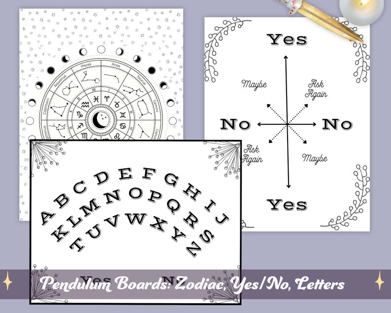 Pendulums Bundle, Pendulum Printable Pages, How to Use Pendulums ...