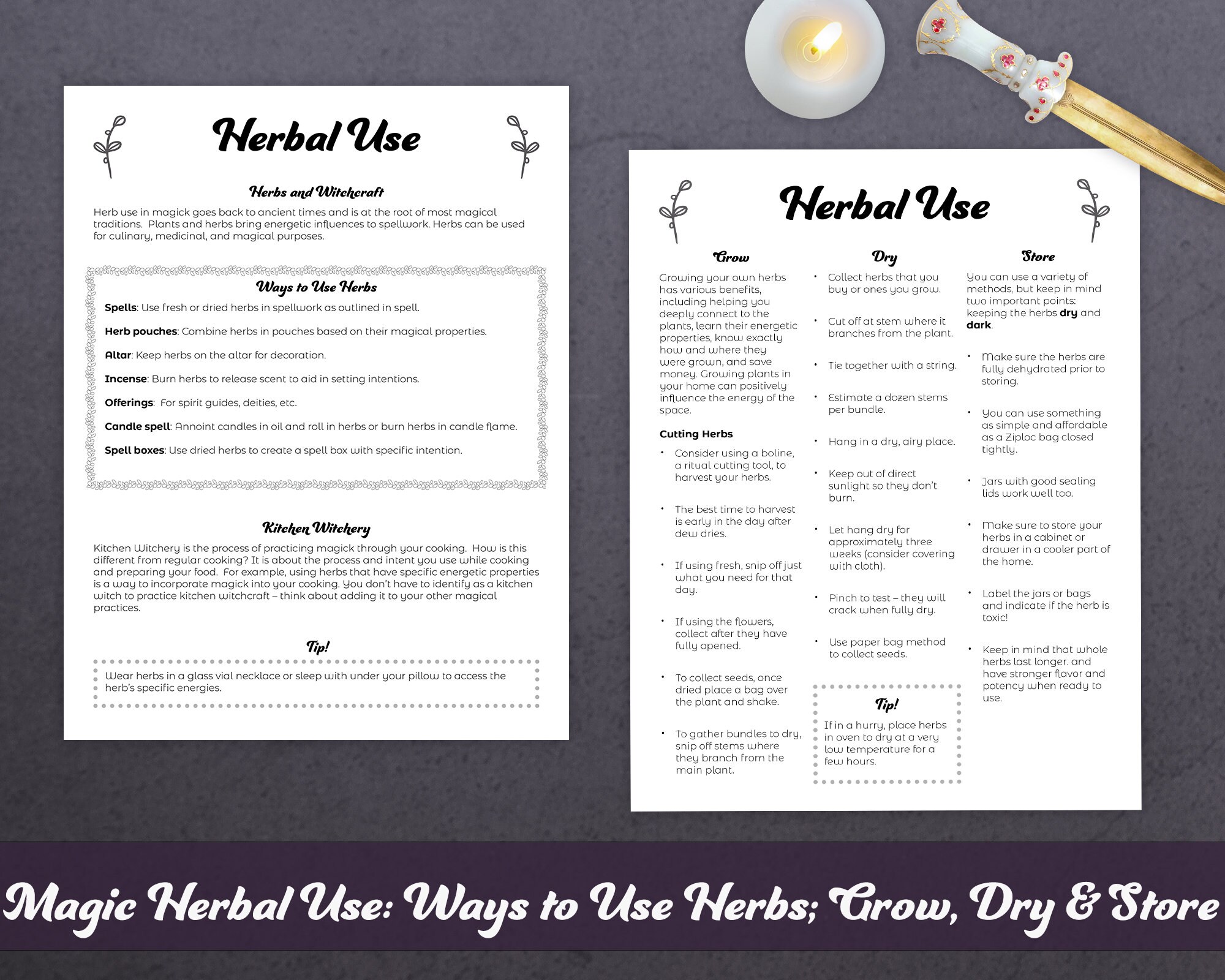 Herb Use, Herb and Plant Magic, Herb Magic, Herbal Magic, Herb ...