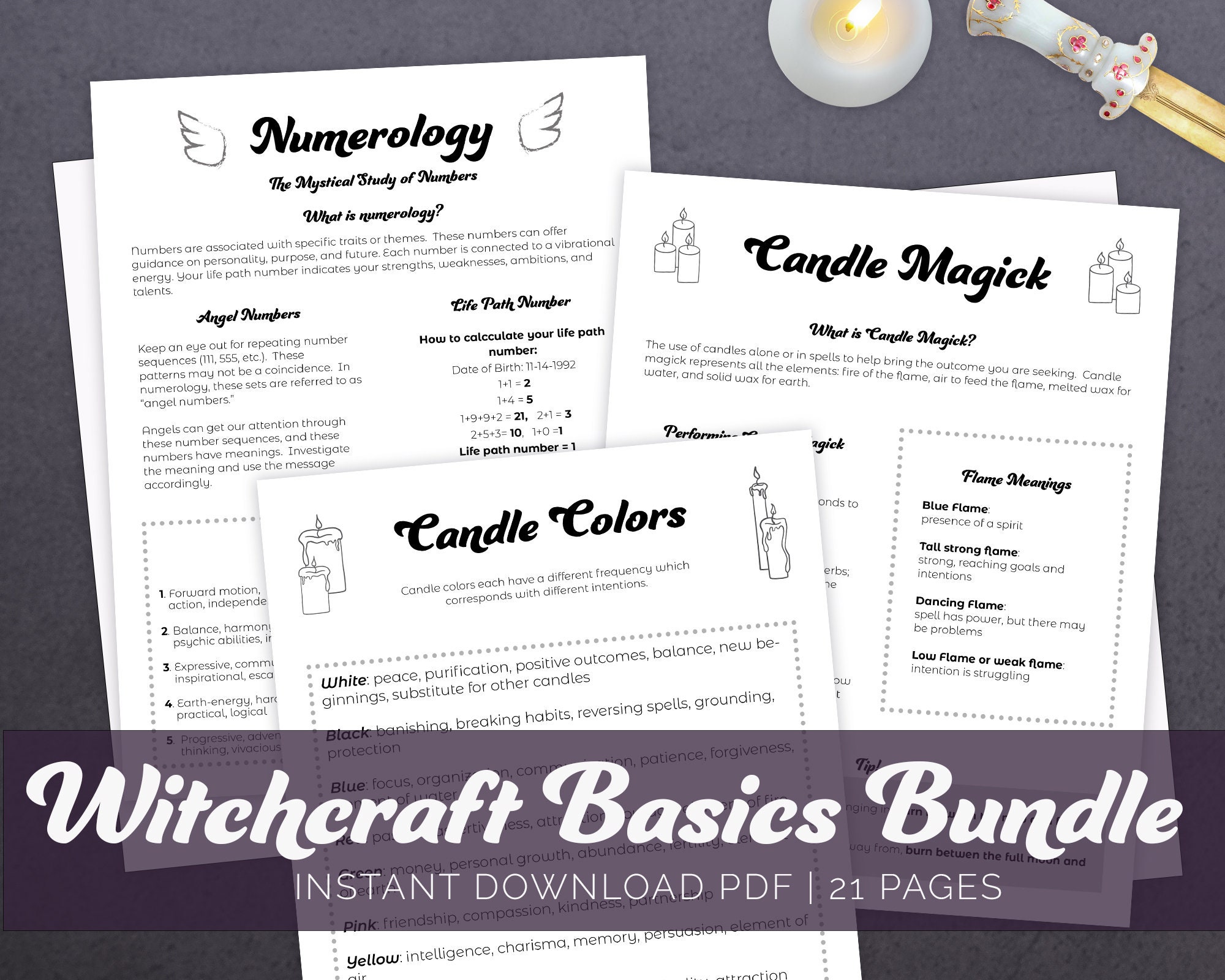 Witchcraft Basics Printable Pages, Beginner Witch, Grimoire Printables ...